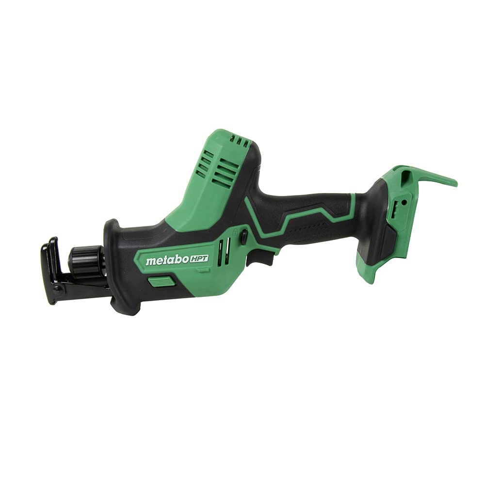 Metabo HPT 18V MultiVolt™ Cordless Reciprocating Saw | One-Handed Design | 3,200 Strokes Per Minute | Accepts Reciprocating or Jig Saw Blades | Lifetime Tool Warranty | CR18DAQ4