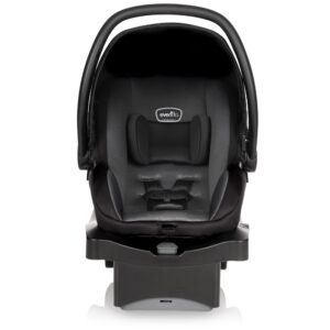 evenflo litemax 35 infant car seat, lightweight, extended use, belt lock-off, ergonomic handle