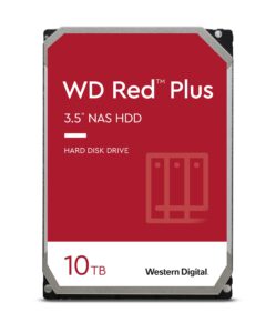 western digital 10tb wd red plus nas internal hard drive hdd - 7200 rpm, sata 6 gb/s, cmr, 256 mb cache, 3.5" - wd101efbx