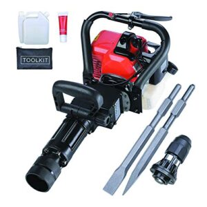 bh 2in1 32.7cc gasoline demolition jack hammer post piling driver 2 stroke petrol powered fencing pile pounder gas jack hammer t post knocker