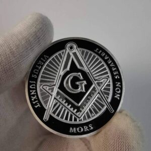 Free and Accepted Masons Coin Silver Plated 1 oz Masonic Symbols Bullion&Coins Collections Souvenir Gifts