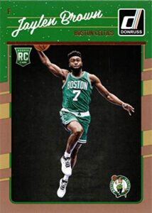 2016-17 panini donruss basketball #153 jaylen brown rookie card