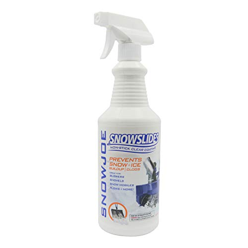 Snow Joe SJ-SNS01 Universal Non-Stick Clear Coating for Snow Blowers, Snow Shovel, 32 oz Spray Bottle