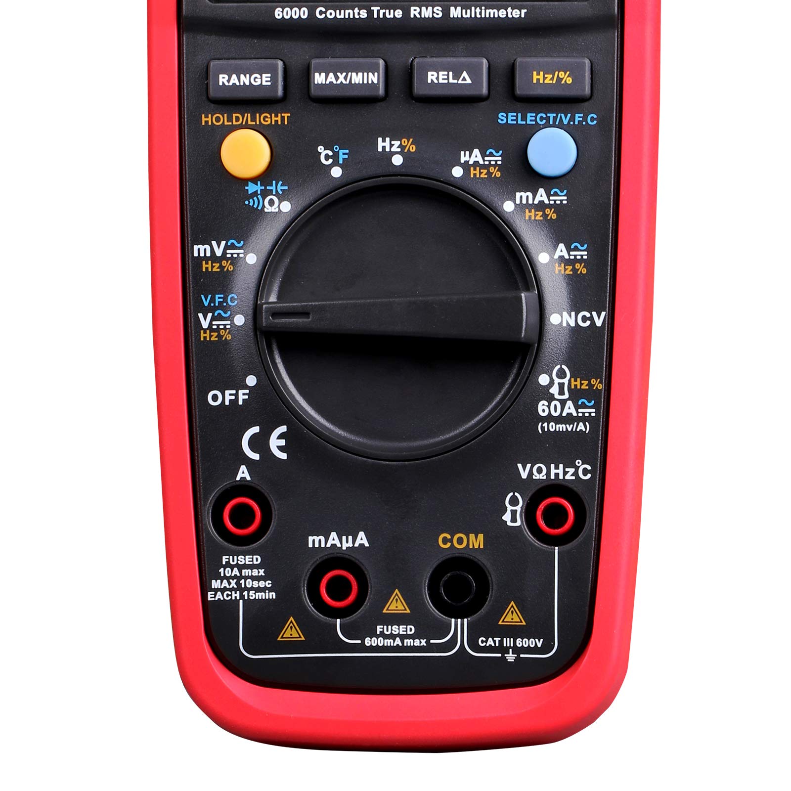 UNI-T Digital Multimeter Tester UT139C, Voltage Meter Tester Capacitance Meter Frequency TRMS 6000 Counts Auto/Manual Ranging