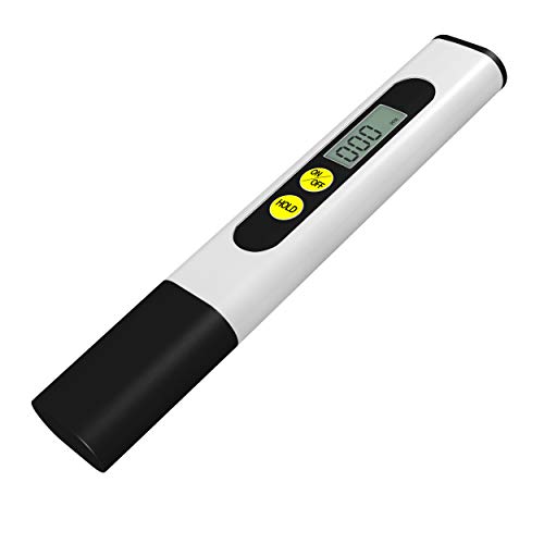 AquaticLife TDS Meter Digital Water Quality Tester for RO-RODI System Drinking Water, Aquariums, Hydroponics, 0-999 ppm Measuring Range, 1 ppm Increments, 2% Readout Accuracy