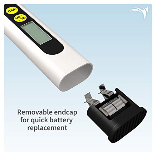 AquaticLife TDS Meter Digital Water Quality Tester for RO-RODI System Drinking Water, Aquariums, Hydroponics, 0-999 ppm Measuring Range, 1 ppm Increments, 2% Readout Accuracy