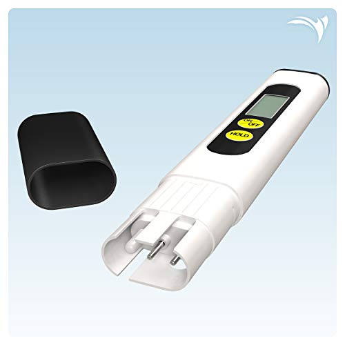 AquaticLife TDS Meter Digital Water Quality Tester for RO-RODI System Drinking Water, Aquariums, Hydroponics, 0-999 ppm Measuring Range, 1 ppm Increments, 2% Readout Accuracy