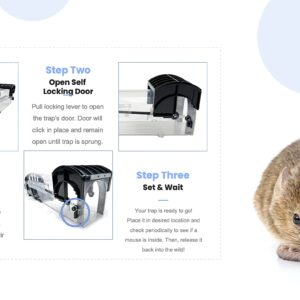 Home and Country USA Humane Mouse Trap - Our Mouse Traps are designed as a live mouse trap for those who want to quickly and easily remove a mouse the right way. (2)