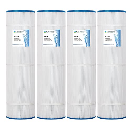 Savener PCC105-PAK4 Swimming Pool Replacement Filter Cartridge Replaces for Darlly 71053 Unicel C-7471 105Sq.ft 817-0106 R173576 817-0106 Filbur FC-1977 FC-6470 CCP420 4 Pack