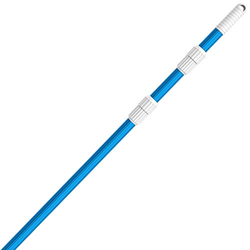 BLIKA 16.5FT Blue Aluminum Telescopic Swimming Pool Pole, 1.30mm Thickness, Pool Pole Telescopic, Pool Poles for Cleaning