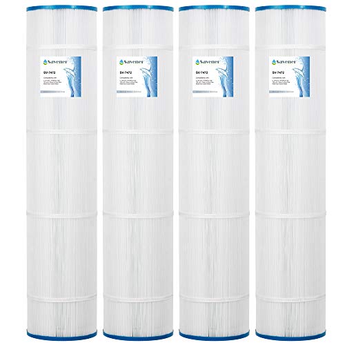 Savener PCC130 Swimming Pool Replacement Filter Cartridge Replaces for Unicel C-7472 Filbur FC-1978 160332 178585 FC-6475 CCP520 R173578 PLFPCC130 Darlly 71252 4 Pack