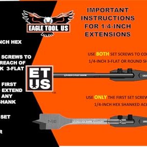 Eagle Tool US Installer Bit and Drill Bit Extension, 52-INCH - ETHX25052 (Replaces ETHX25054)