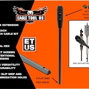 Eagle Tool US Installer Bit and Drill Bit Extension, 52-INCH - ETHX25052 (Replaces ETHX25054)