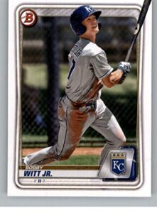 2020 bowman draft paper #bd-152 bobby witt jr. kansas city royals official mlb baseball trading card from the topps company in raw (nm near mint or better) condition