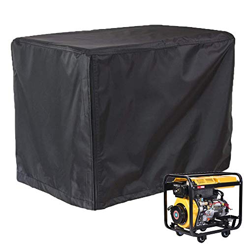 Generator Cover Heavy Duty Waterproof Mayhour Outdoor Universal Fit UV Rain Shelter Durable Generator Covers Box Portable All Weather Protection 5000-10,000 Watt Extra Large Black (32x24x24in)