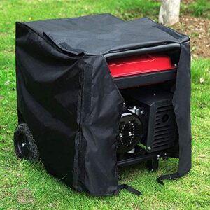 Generator Cover Heavy Duty Waterproof Mayhour Outdoor Universal Fit UV Rain Shelter Durable Generator Covers Box Portable All Weather Protection 5000-10,000 Watt Extra Large Black (32x24x24in)