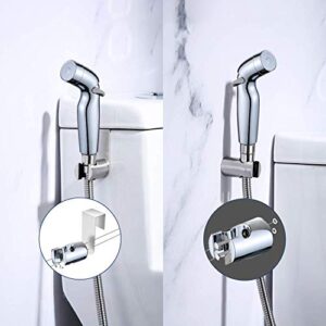 Timewill Handheld Bidet Sprayer for Toilet, Wall Mount, Chrome Finish