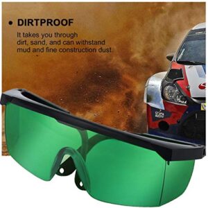 Comgrow 2 Packs Green Laser Safety Glasses for UV Protection Laser with 200nm-450nm 800nm-2000nm Infrared Light for Laser Engraving Goggles Eye Protection with Adjustable Frame Temple Box