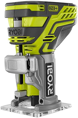 RYOBI 18-Volt Cordless Fixed Base Trim Router Kit with Battery and Charger (Renewed)