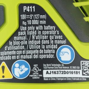 RYOBI 18-Volt Cordless 5 in. Random Orbit Sander Kit with Battery and Charger (NO Retail Packaging, Bulk Packaged)