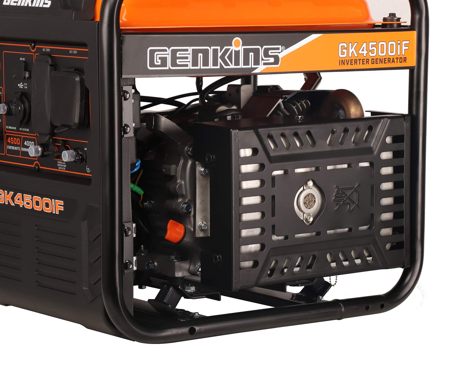 Genkins 4500 Watt Open Frame Inverter Generator 30 Amp Pure Sine Wave