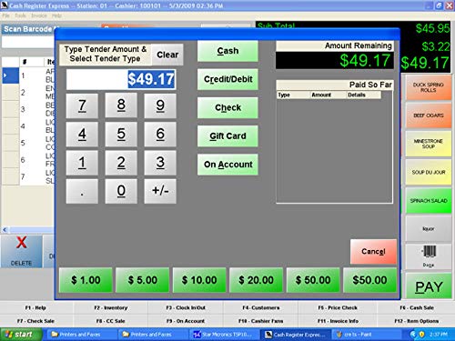 pcAmerica Cash Register Express Single License Retail POS Software ENTERPRISE EDITION