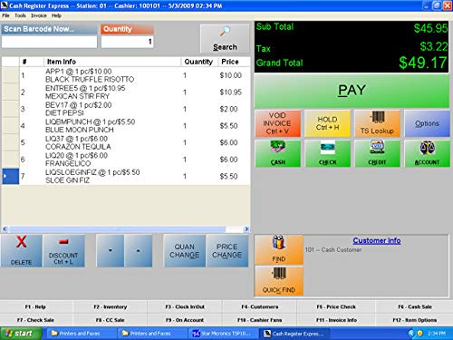 pcAmerica Cash Register Express Single License Retail POS Software ENTERPRISE EDITION