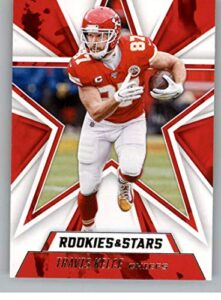 2020 rookies and stars football #42 travis kelce kansas city chiefs official nfl trading card by panini america