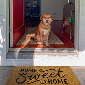 MAINEVENT Home Sweet Home Doormat 30x17 Inches, Welcome Home Mats Front Door, Home Sweet Home Door Mat with Thick Anti-Slip PVC Backing, Fall Welcome Mat Outdoor, Door Mat Outdoor Entrance