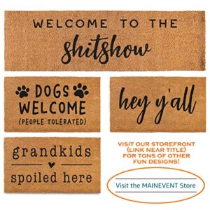 MAINEVENT Home Sweet Home Doormat 30x17 Inches, Welcome Home Mats Front Door, Home Sweet Home Door Mat with Thick Anti-Slip PVC Backing, Fall Welcome Mat Outdoor, Door Mat Outdoor Entrance