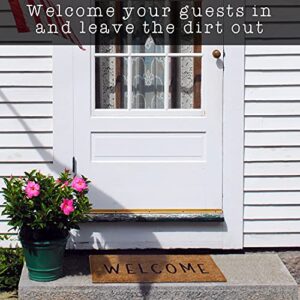 MAINEVENT Welcome Door Mat 30x17 Inch, Thick Welcome Mat Outdoor, Welcome Outdoor Mat Front Door Entrance, Thick Non-Slip PVC Backing Welcome Entry Doormat for Front Door, Welcome Mat