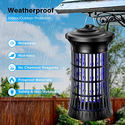 Supink Bug Zapper for Indoor and Outdoor, 18W UV Light Electronic Mosquito Trap Killer, Insect Zapper Trap for Home Garden Camping