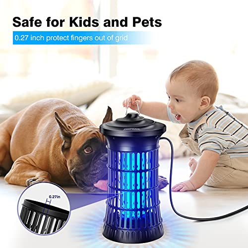 Supink Bug Zapper for Indoor and Outdoor, 18W UV Light Electronic Mosquito Trap Killer, Insect Zapper Trap for Home Garden Camping