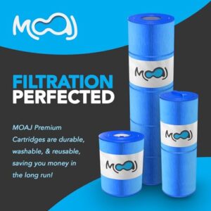 MOAJ Premium Pool Filter Replaces Hayward C1200, CX1200RE, PA120, PA120-M, Filbur FC-1293, C-8412, Clearwater II ProClean 125, PCCF-125, 817-0125 | 23 1/4" x 8 15/16" | 120 SQ FT | Asepsis-Infused