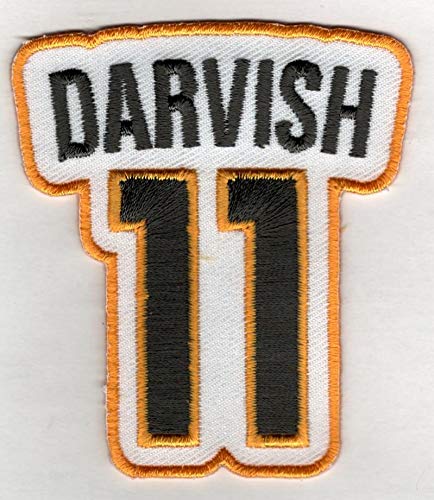 YU DARVISH No. 11 Patch - San Diego Baseball Jersey Number Embroidered DIY Sew or Iron-On Patch