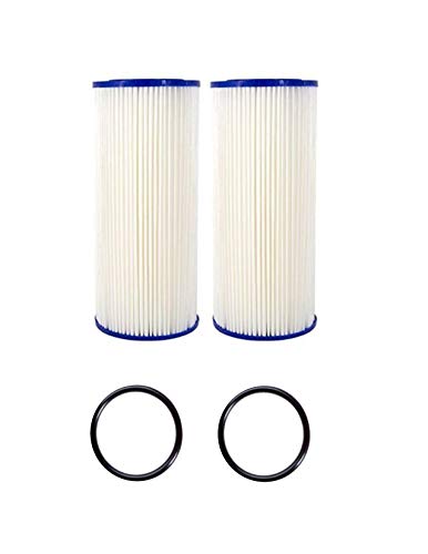 CFS COMPLETE FILTRATION SERVICES EST.2006 FXHSC 10" x 4.5" Whole House Water Filter, Compatible with GE FXHSC, R50-BBSA, R50-BB and WFHDC3001, American Plumber W50PEHD, GXWH40L (Pack of 2)