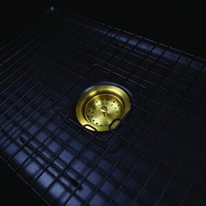 Sinkology TB35-05 SinkSense Kitchen Sink 3.5 Post Styled Basket in Satin Gold Strainer Drain