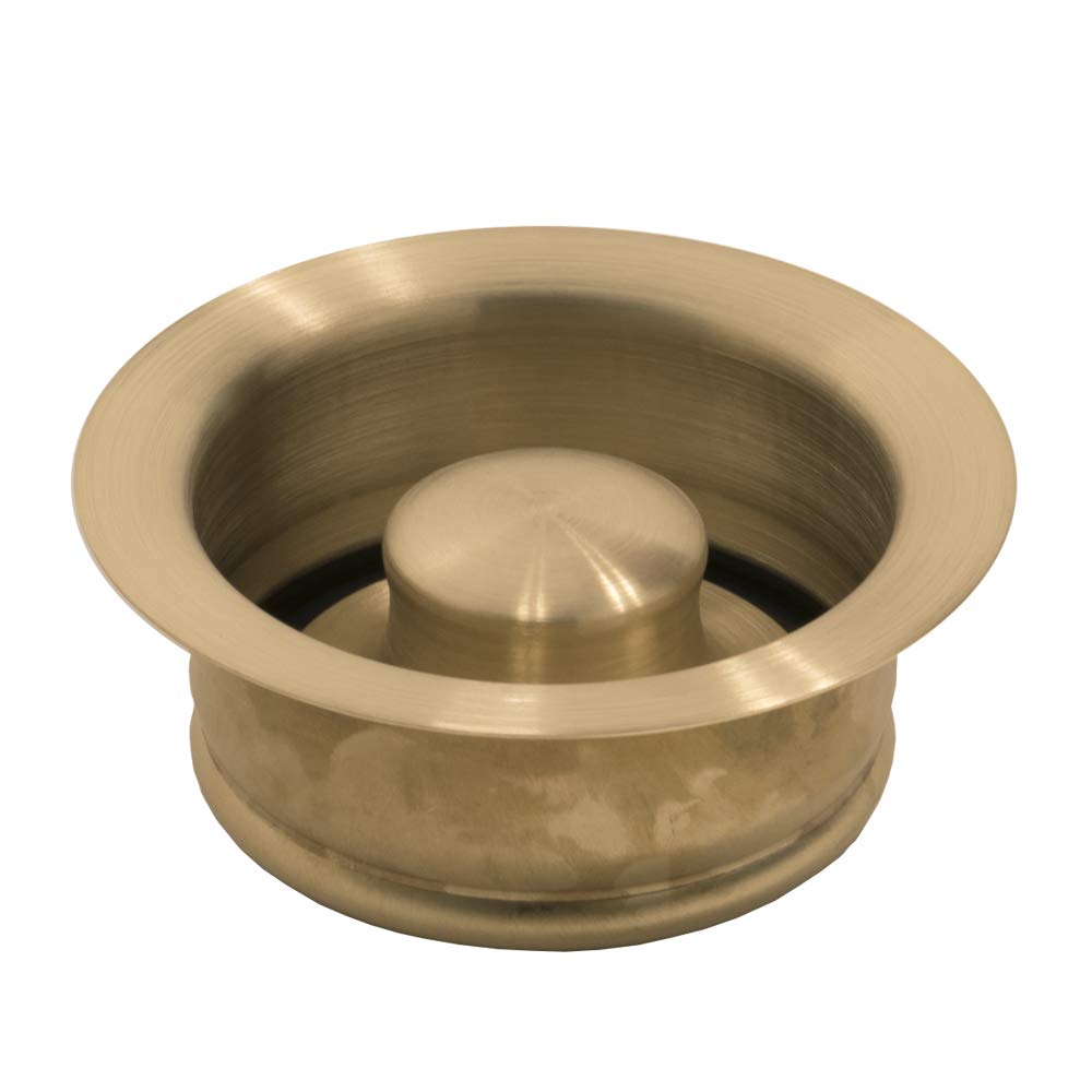 Sinkology TD35-05 SinkSense Kitchen Sink 3.5 Flange Stopper in Satin Gold Disposal Drain