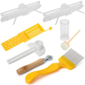 Blisstime Beekeeping Supplies Tool Kit, 17 PCS Bee Hives and Supplies Starter Kit Beekeeper Starter Kit