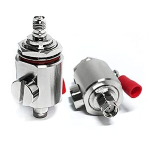 worldpeak lightning protector 2pcs rp sma male to rp sma female 90v discharge gas tube dc-6ghz surge arrester