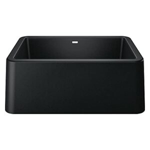 blanco ikon silgranit kitchen sink, 27x19x9, coal black