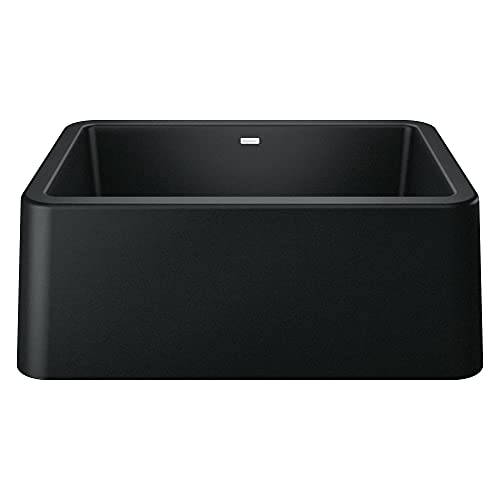 Blanco Ikon Silgranit Kitchen Sink, 27x19x9, Coal Black