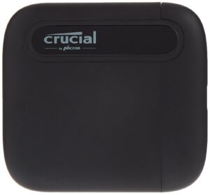 crucial x6 4tb portable ssd - up to 800mb/s - pc and mac - usb 3.2 usb-c external solid state drive - ct4000x6ssd9