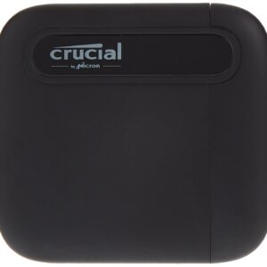 Crucial X6 4TB Portable SSD - Up to 800MB/s - PC and Mac - USB 3.2 USB-C External Solid State Drive - CT4000X6SSD9