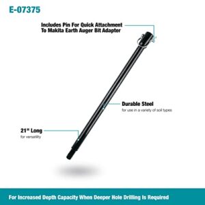 Makita E-07375 Earth Auger Drill Bit 21" Extension Bar