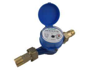 dae as-75m water meter, 3/4" npt couplings, measuring in cu meter