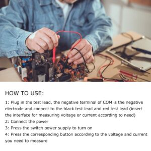 Mini Desktop Multimeter, 55000 Counts 3.7in LCD Digital Multi Tester, AC/DC Current, AC/DC Voltage, Resistance, Capacitance(US Plug)