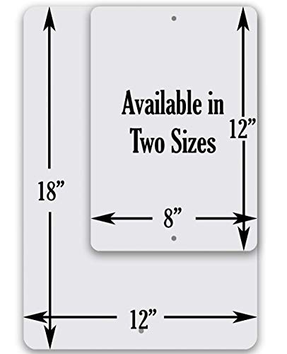 Delivery Sign for Package and Box Deliveries - Please Ring Bell Instructions - Directional Deliveries Metal Sign for Home Office, Porch Entryway Gate, 8x12 Aluminum Safe Use Indoors or Outdoors