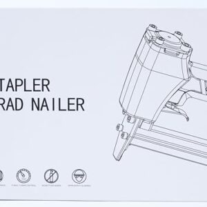 Woodpecker N7116S 22 Gauge Rapid Pneumatic Upholstery Stapler Adjustable Frequency Air Power Fine Wire Staple Gun 3/8-Inch Crown Upholstery Staple Gun 1/4-Inch to 5/8-Inch Leg Length for Upholstering