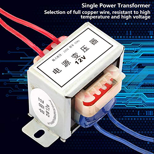 EI Power Transformer Stable Single Power Transformer Vacuum Impregnated Insulation Varnish Nylon Core for Electronic